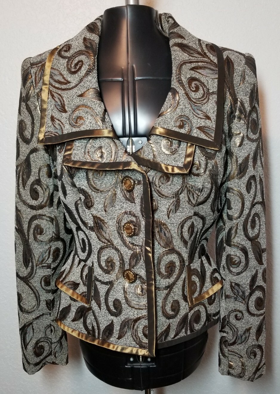 Women's Patricia Rhodes Couture Copper and Gray Broca… - Gem