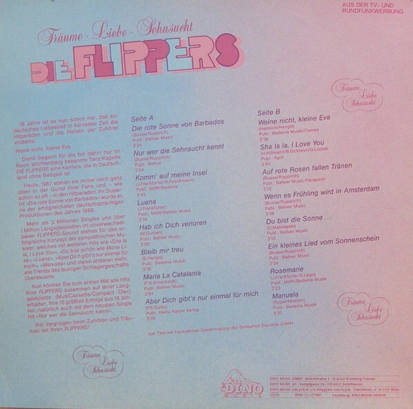 Die Flippers - Träume · Liebe · Sehnsucht - Ihre Größten Erfolge (LP, Comp) | eBay