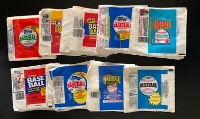 Huge 1980’s Baseball Wax Pack Wrapper Lot - Over 250 Wrappers | eBay