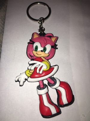 Sonic The Hedgehog Amy Rose Rubber Keychain! US SELLER!! | eBay