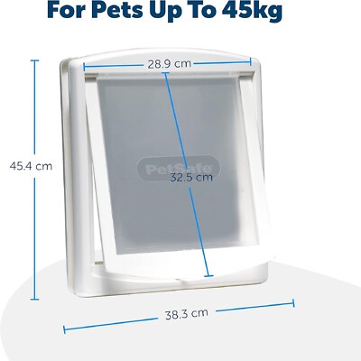 Large Dog Flap Extra Large 2 Way Pet Door Gate Entrance 2 Way Locking ...