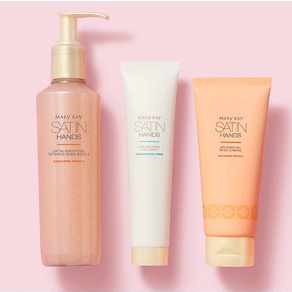 New Mary Kay Satin Hands Pampering Set Orchard Peach Limited Edition ...