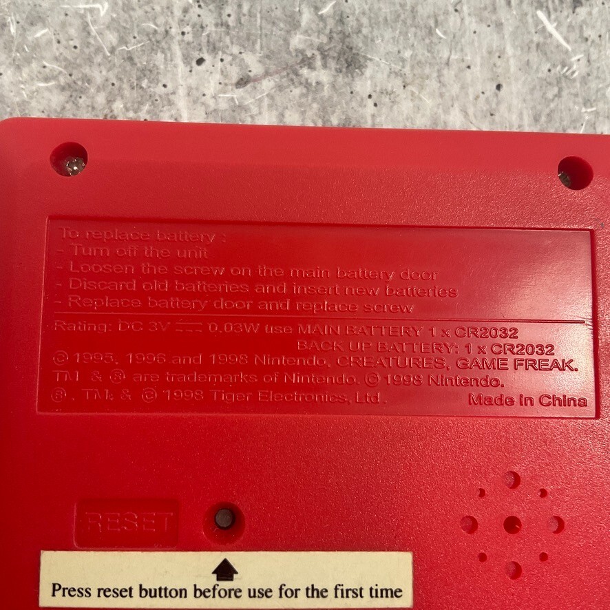 Vintage 1998 Pokedex Pokémon Nintendo Tiger Electronics Handheld Toy | eBay