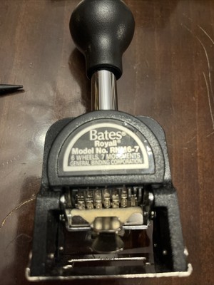 Stamps & Daters - Bates Numbering Machine