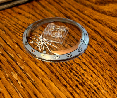 LEGO PN 44375 Inverted Radar Dish 6x6 w/cracked screen - Trans Clear ...