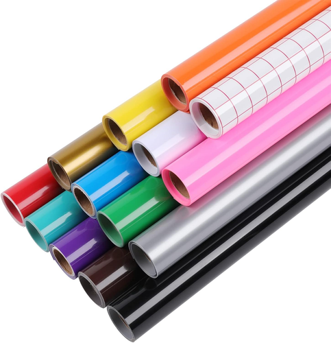 13Pack 12inx2Ft Permanent Self Adhesive Vinyl Sign Making Bundle Roll ...