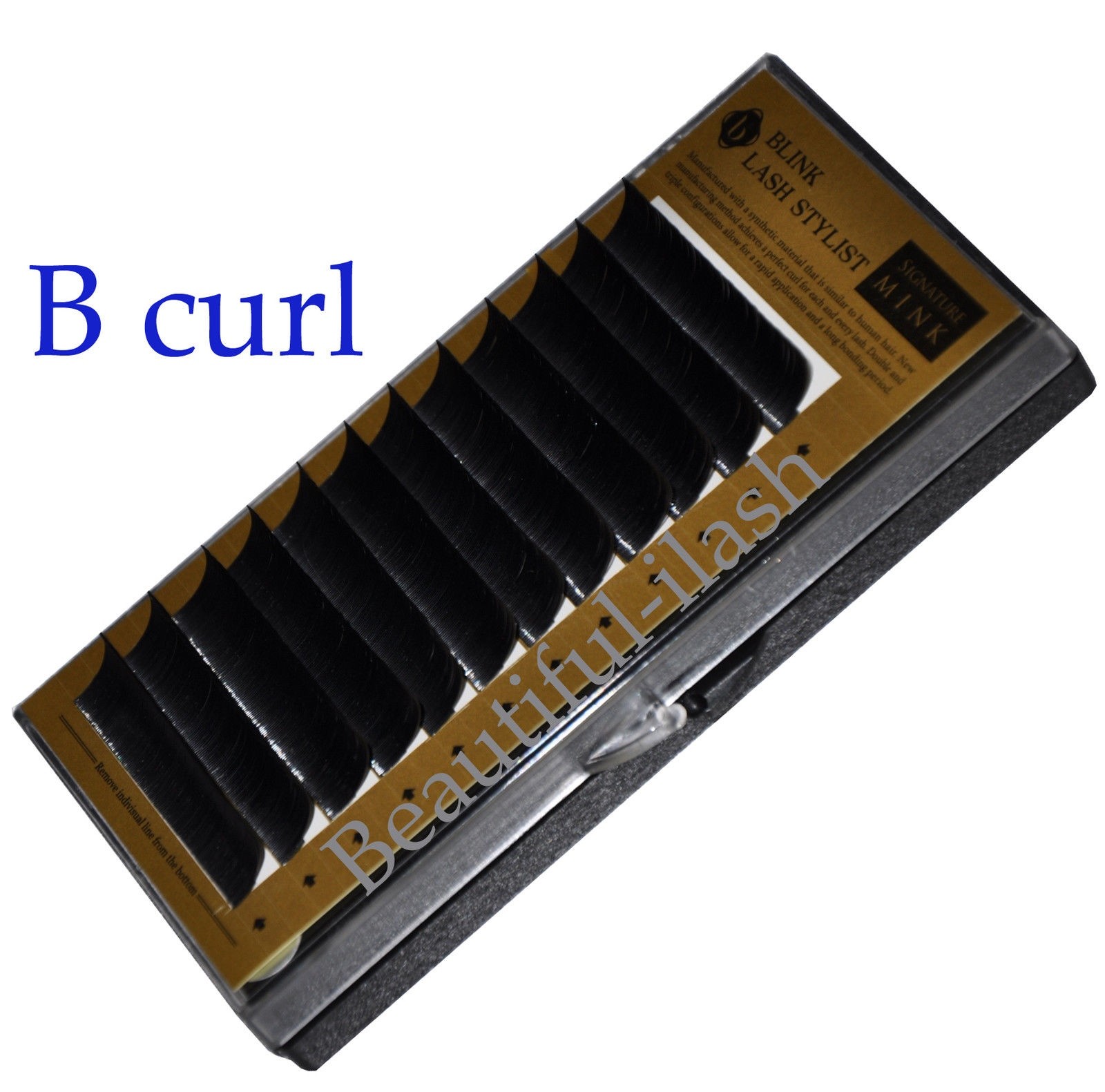 BL Lashes B Curl - Choose Size - Eyelash extension Signature Blink Mink ...