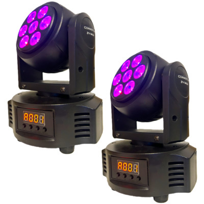 PAIR - CFX Commotion24 RGBW LED DMX Wash Moving head Disco Lights | eBay UK
