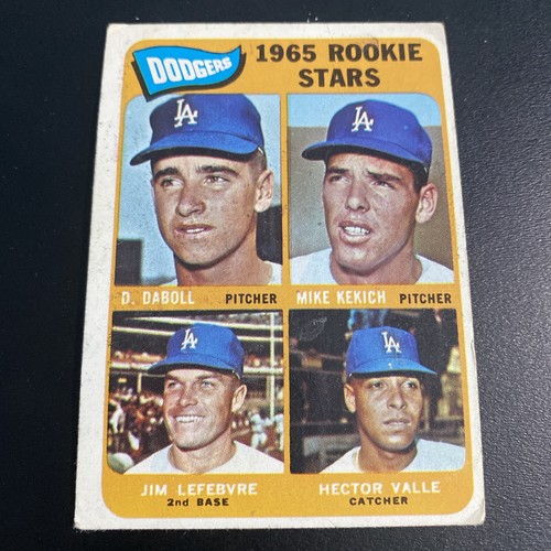 1965 Topps Baseball Jim Lefebvre Los Angeles Dodgers Rookies Card #561 ...