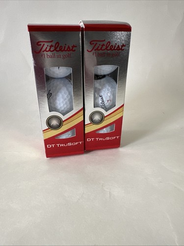 Titleist DT TRUSOFT Golf Balls~ Two 3 Ball Packs~ Authentic #1 ball in ...