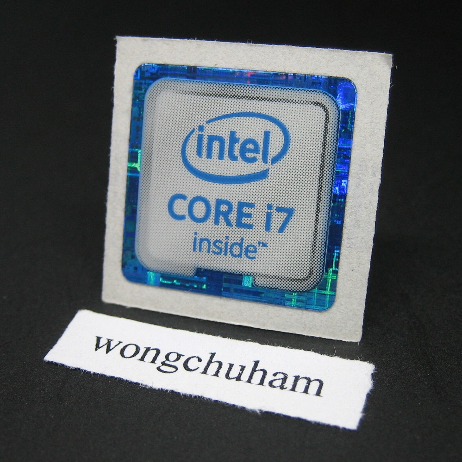 PC Notebook Sticker - intel CORE i7 inside sticker 18mm x 18mm ...