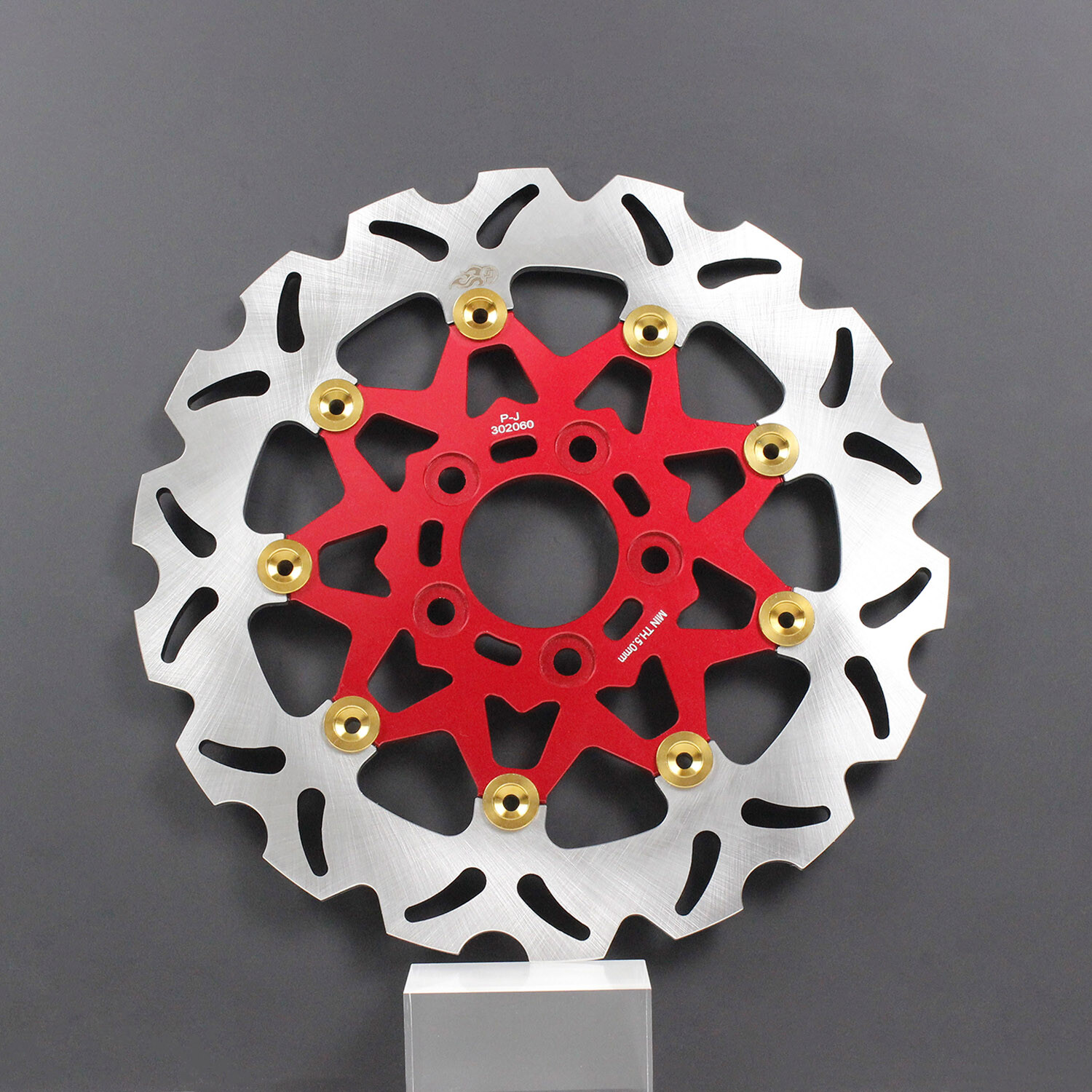 11.5" Red Floating Rear Brake Rotor Disc for Harley Softail Dyna ...