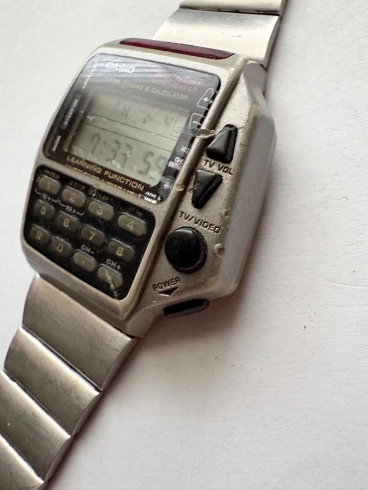 VINTAGE CASIO REMOTE CONTROL WATCH CMD-40 MADE IN KOREA - METAL ...