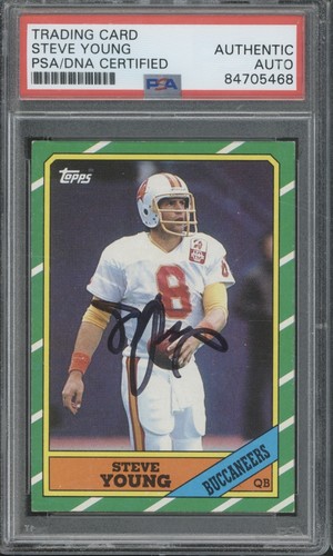 1986 Topps #374 Steve Young Auto Autograph PSA DNA Authentic Auto | eBay
