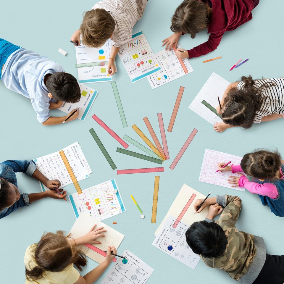 306 Pcs 12 Inch Plastic Ruler Color Transparent Colorful Metric Clear ...