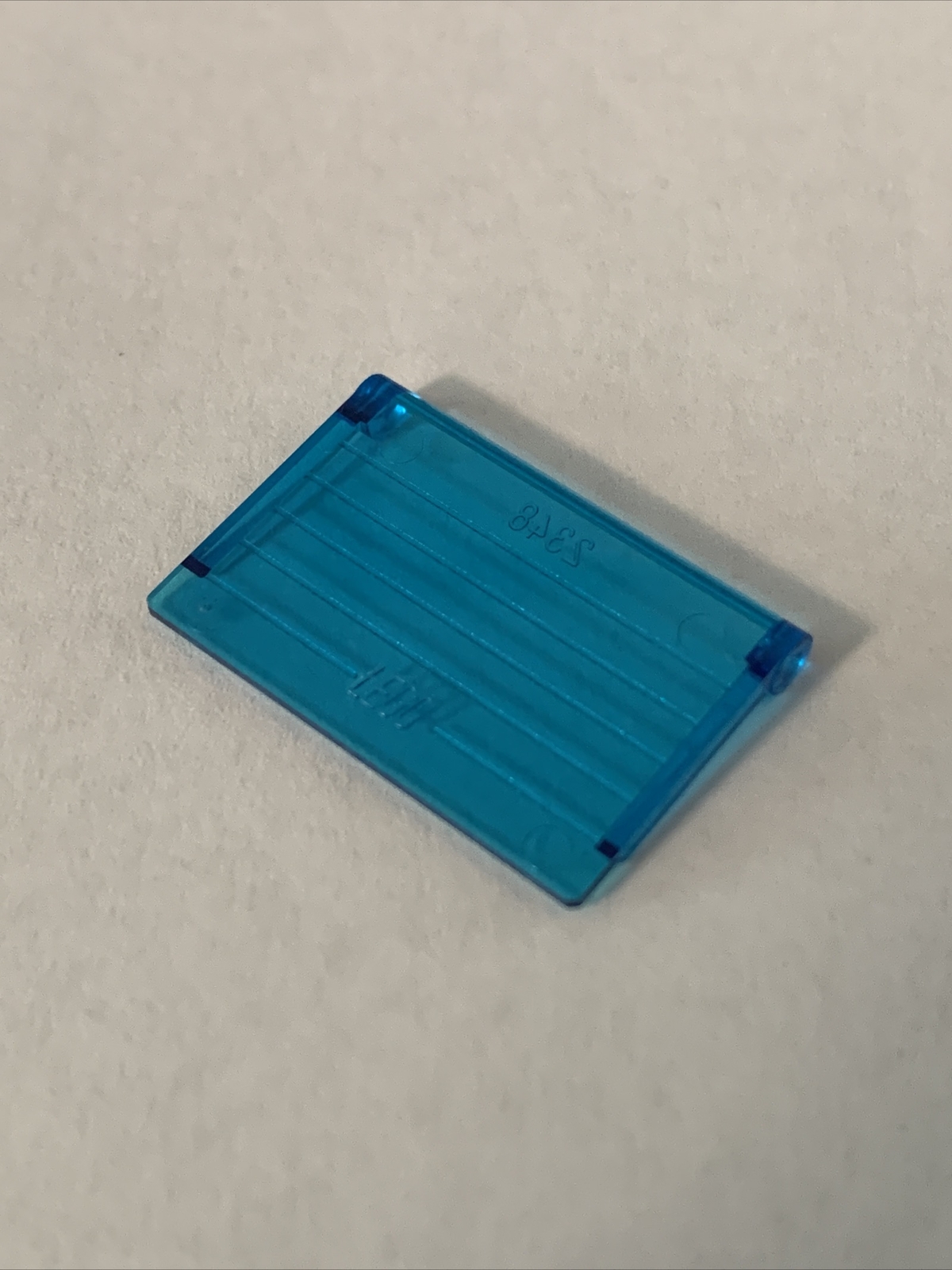 Lego Part 2348b (1pc) Glass For Hinge Car Roof 4x4 Sunroof With Ridges ...