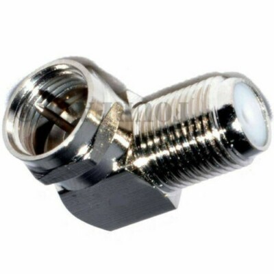 Lot Pack F-Type 90 Degree Right Angle Screw-on Connector Adapter Coax ...