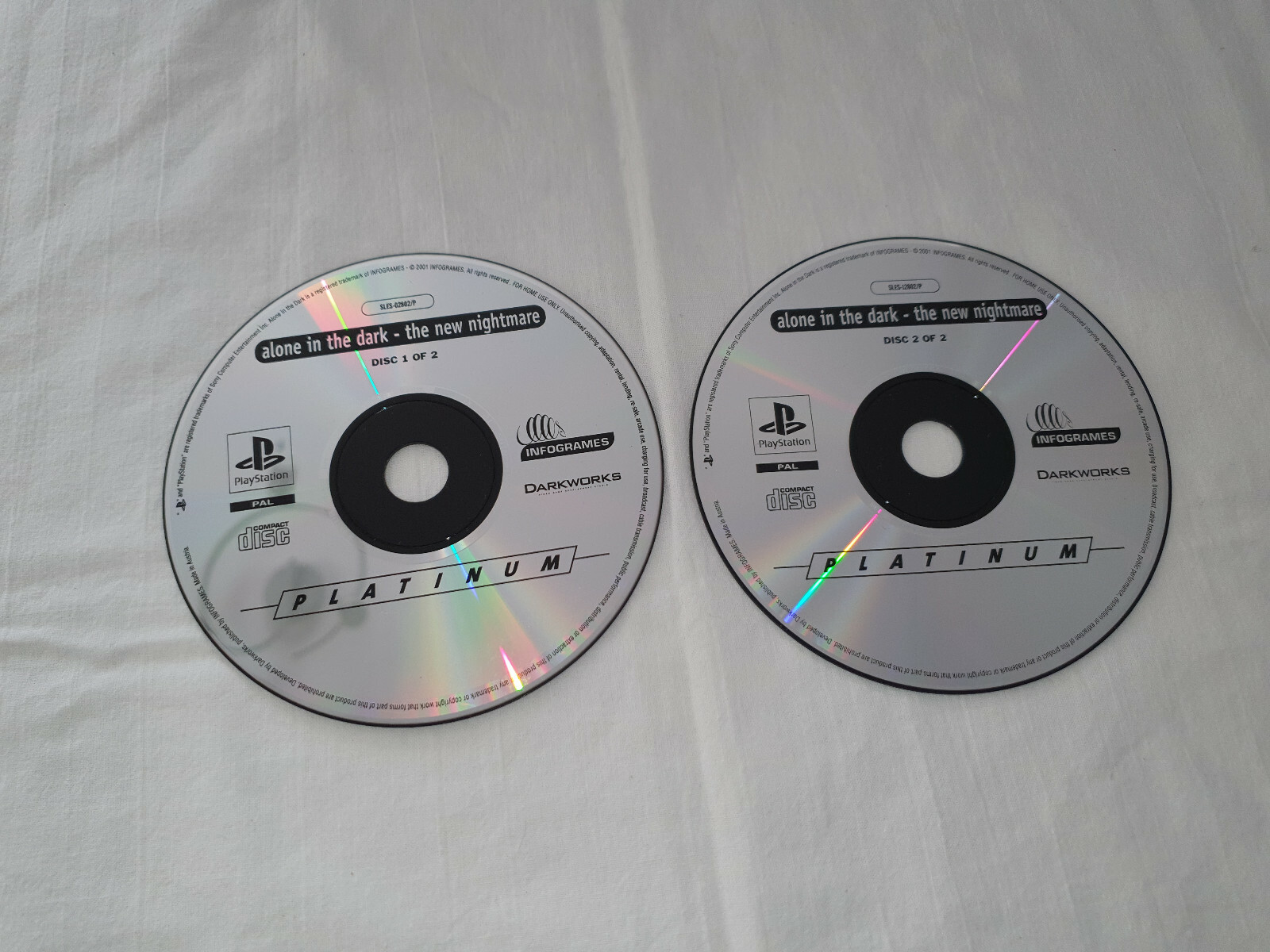 cd disque ps1 playstation 1 sony sans boite ALONE IN THE DARK NEW ...