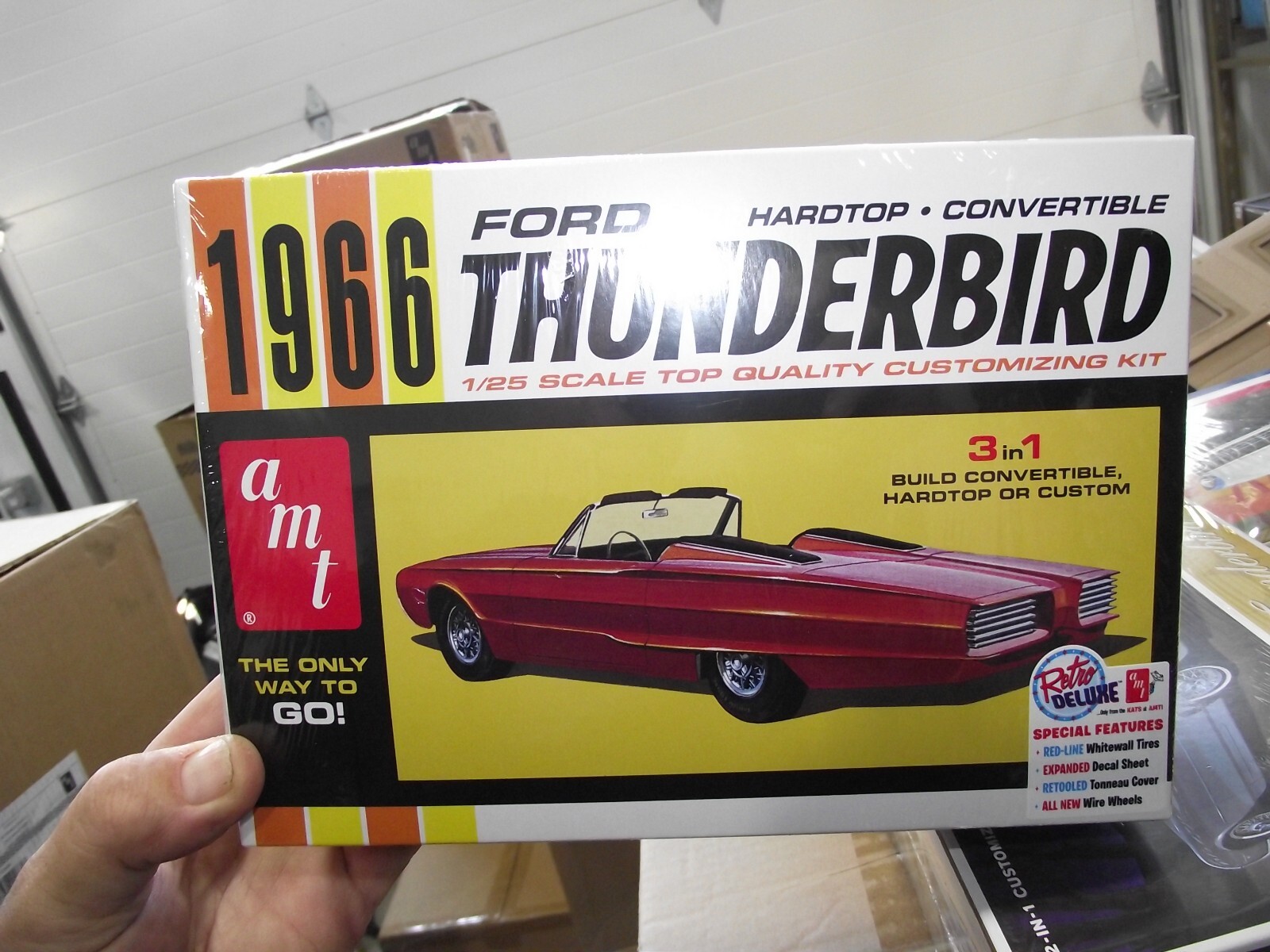 AMT 1966 ford Thunderbird hardtop convertible 3 n 1 Model KIT NIB | eBay