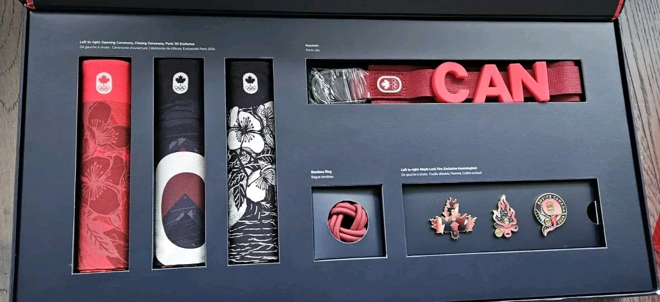 Lululemon Olympics Paris 2024 Team Canada Collector's Box COC Logo in ...