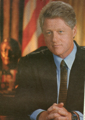 Vintage Official Presidential Portrait Photograph-BILL CLINTON-1996 | eBay