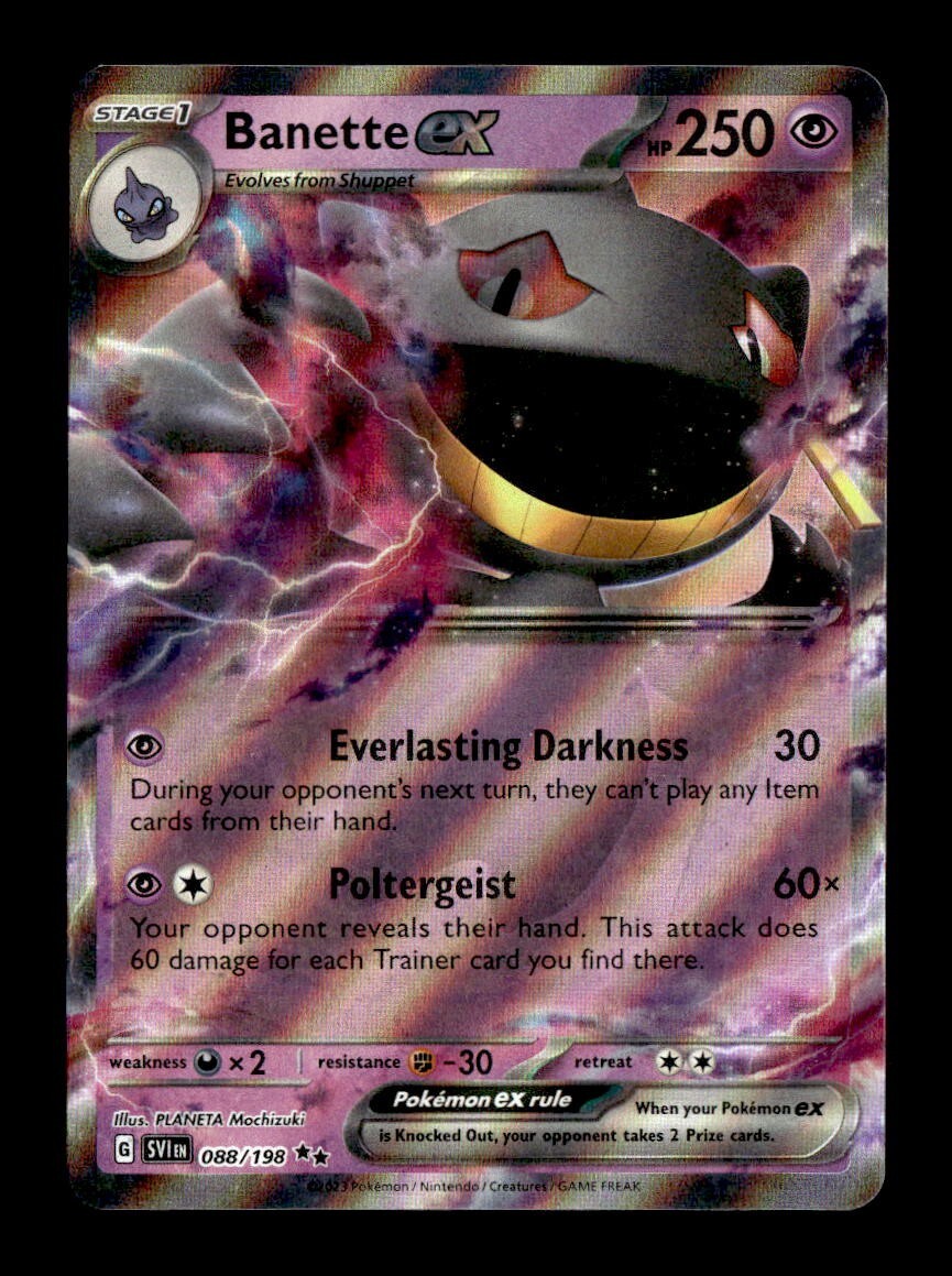 Pokémon TCG - Banette ex - 088/198 - SV01: Scarlet & Violet Base Set ...