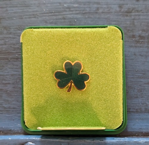 Vintage HALLMARK Enamel 3-Leaf Shamrock Pin | eBay