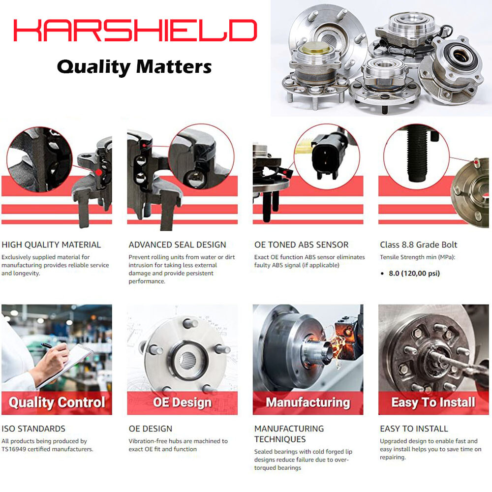 Pair 513276 Front Wheel Bearing Hub Assembly for Chevrolet Captiva ...