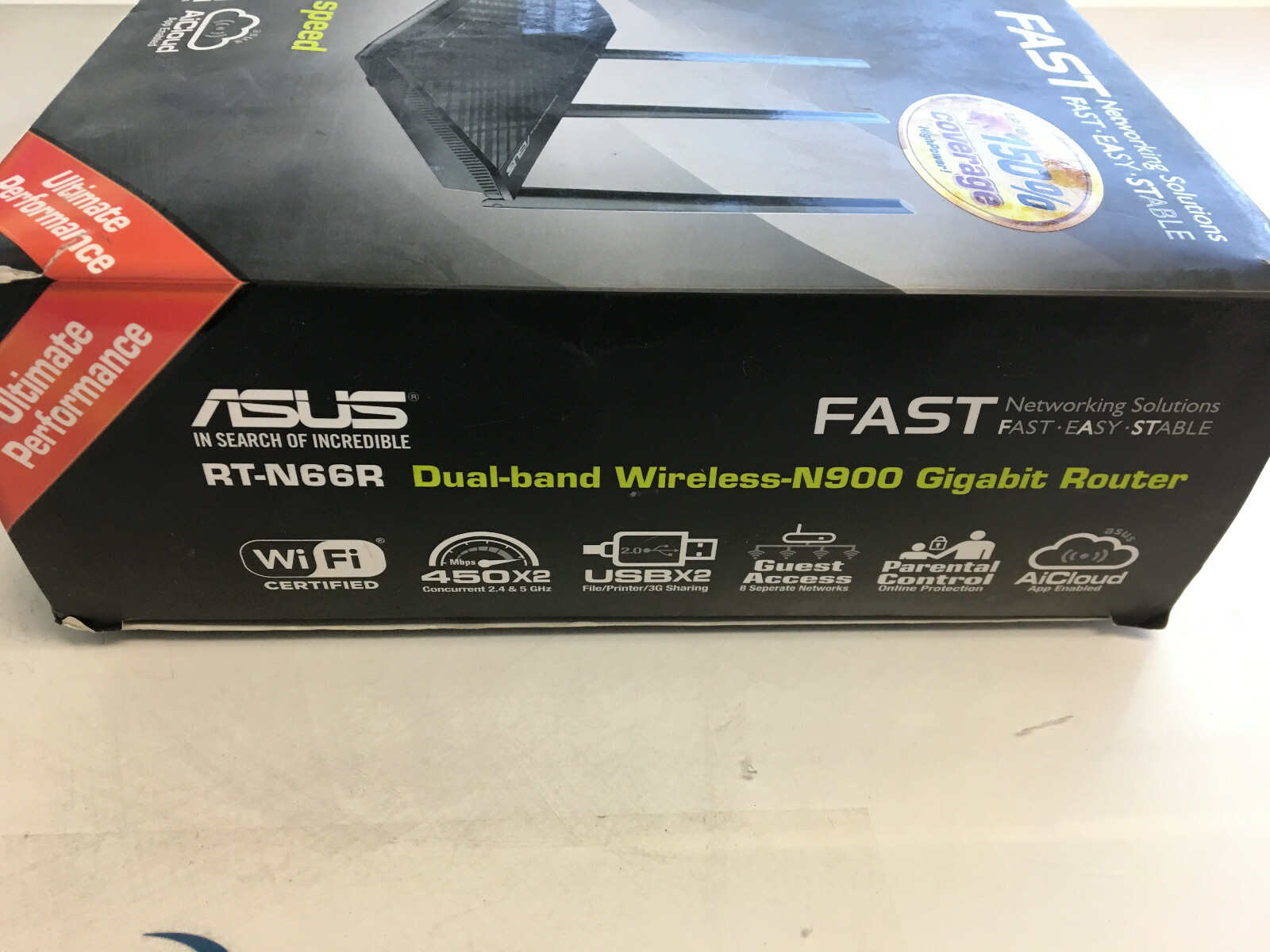 ASUS RT-N66R N900 Wireless Dual-Band Gigabit Router *USED* | eBay