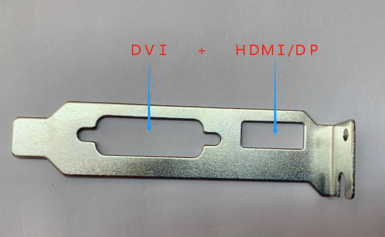 DVI + HDMI/DP low profile bracket for half height low profile video ...