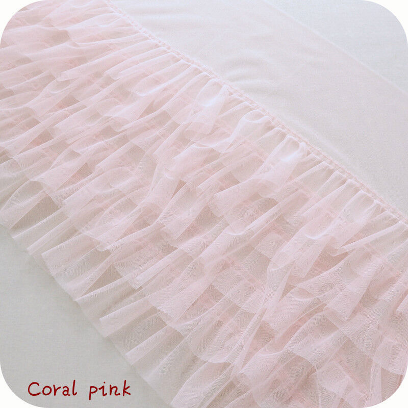 5 Layers Ruffles Pleated Mesh Edging Fabric Lace Trims Frill DIY Dress ...