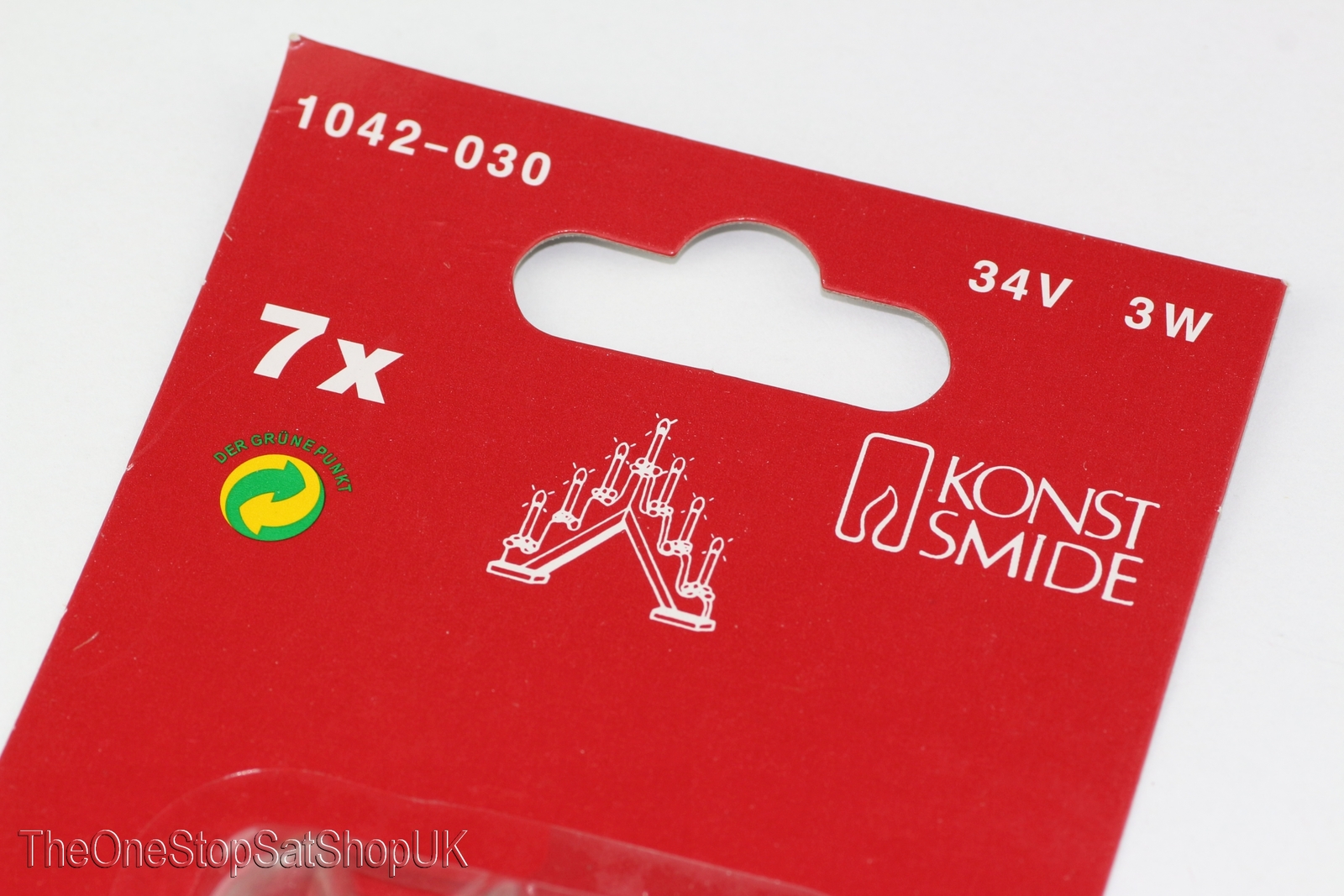 3 Pack Of Konstsmide 34V, 3W, E10, MES Spare Welcome Candle Bridge ...