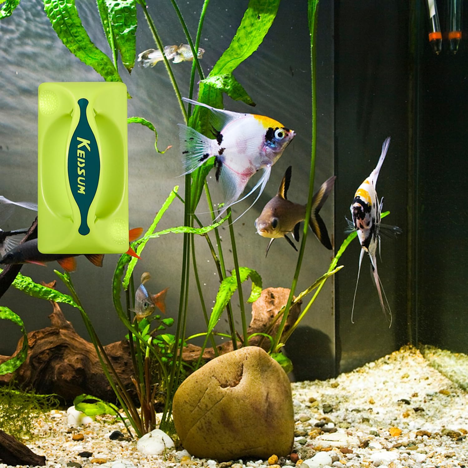 Magnetic Aquarium Fish Tank Cleaner, Fish Tank Glass Cleaner, Floating ...