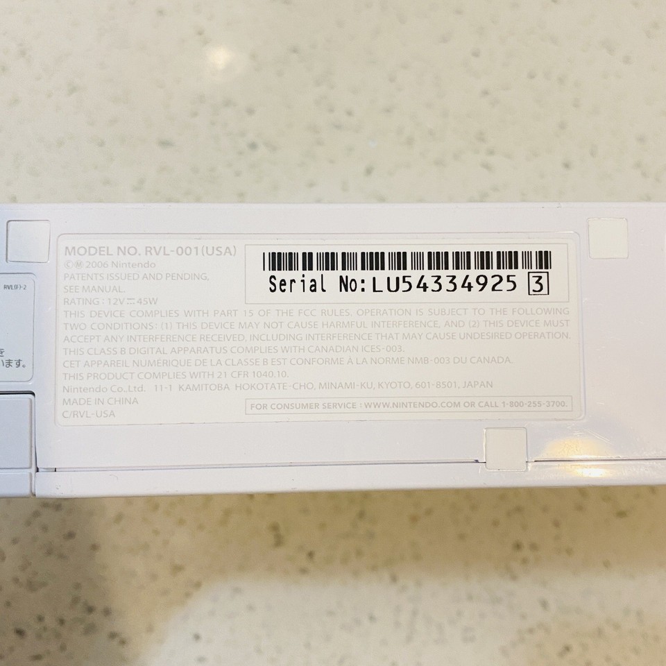 Lot Of 2 Nintendo Wii System Gamecube Consoles Only White RVL-001 Bad ...