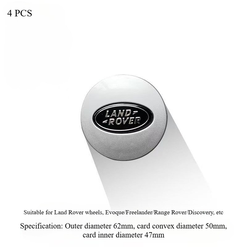 Land Rover Evoque/Freelander/Range Rover/Discoverer CENTRE CAPS ALLOY ...