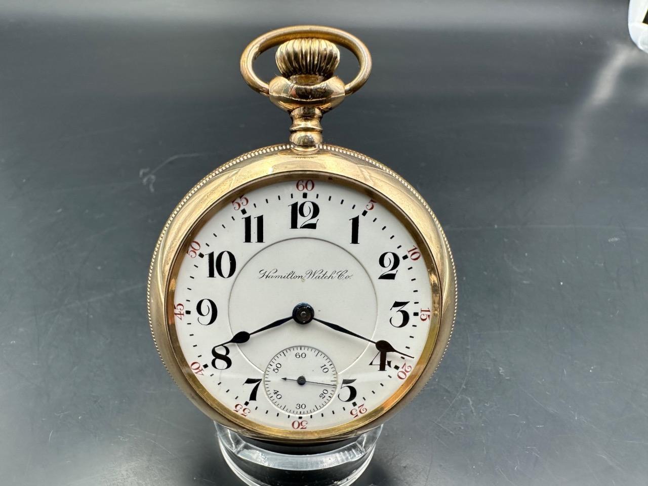 Antique 1905 Hamilton Grade 940 Railroad Pocket Watch… - Gem