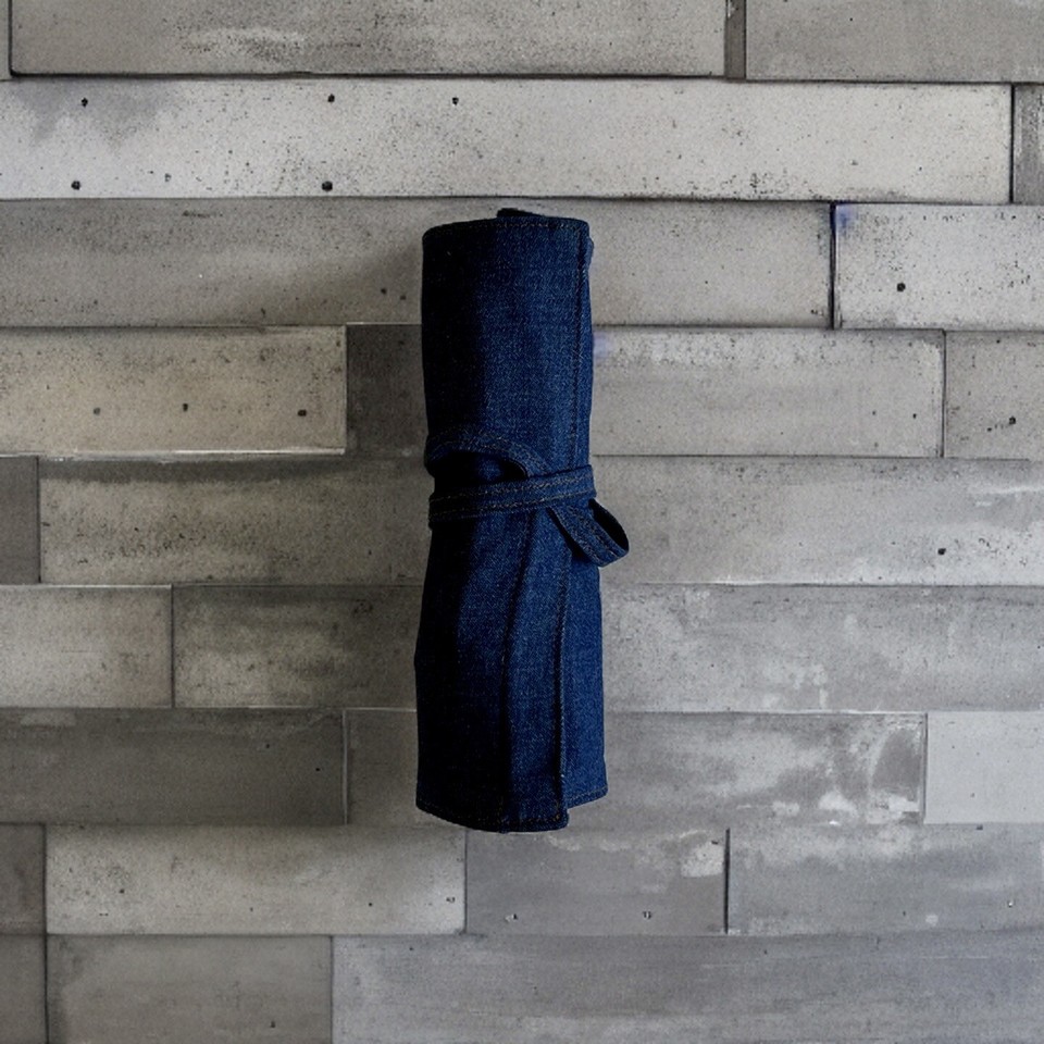 Handmade Denim Watch Roll | Blue | Tan | Watch Case | Watch Box | Watch ...