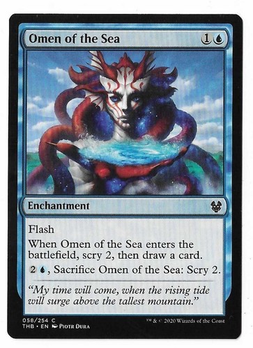 MTG Omen of the Sea Theros Beyond Death (THB) Common Magic #058/254 ...