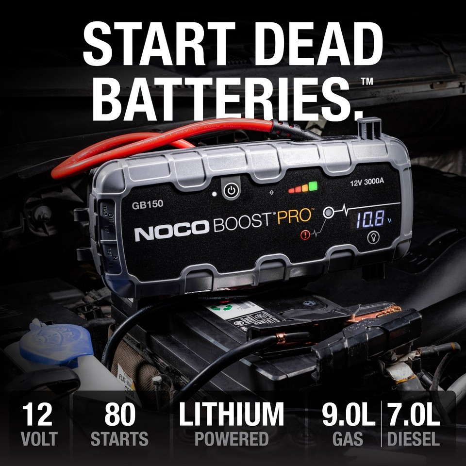 NOCO Boost Pro GB150 3000A 12V UltraSafe Portable Lithium Battery Jump ...