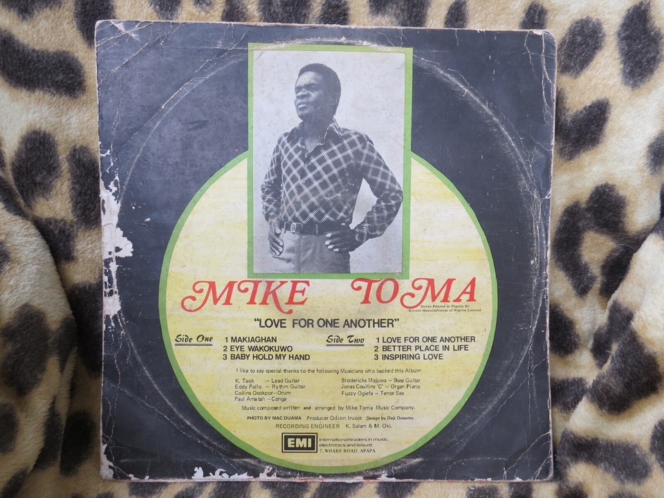 MIKE TOMA "LOVE FOR ONE ANOTHER" on EMI - RARE AFRO FUNK KILLER LISTEN ...