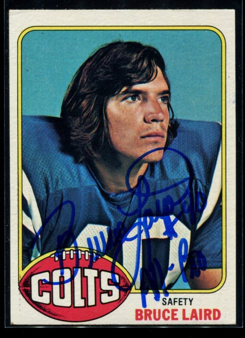 BRUCE LAIRD 1976 Topps Football AUTOGRAPH Signed COLTS #111 | eBay