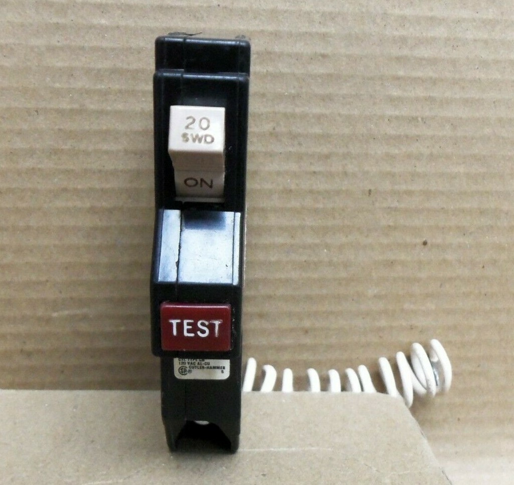 Eaton CH120GFCS 20 Amp 1 Pole GFCI Type Ch120gf Cutler Hammer GFI for ...