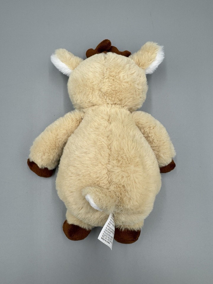 Baby Ganz Collection Soft Beige Downy Reindeer Plush 10” Stuffed Animal ...