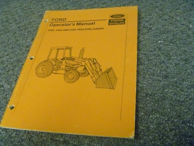 Ford New Holland 345C 445C 545C Tractor Loader Owner Operator Manual xz ...