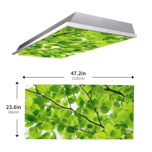 Fluorescent Light Cover for Classroom - 2 Pcs Spring Green Magnetic ...