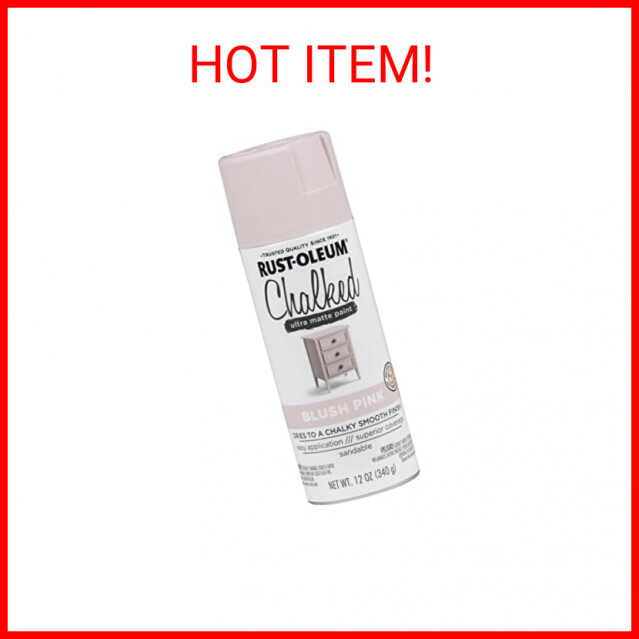 Rust-Oleum 302594 Series Chalked Ultra Matte Spray Paint, Blush Pink ...