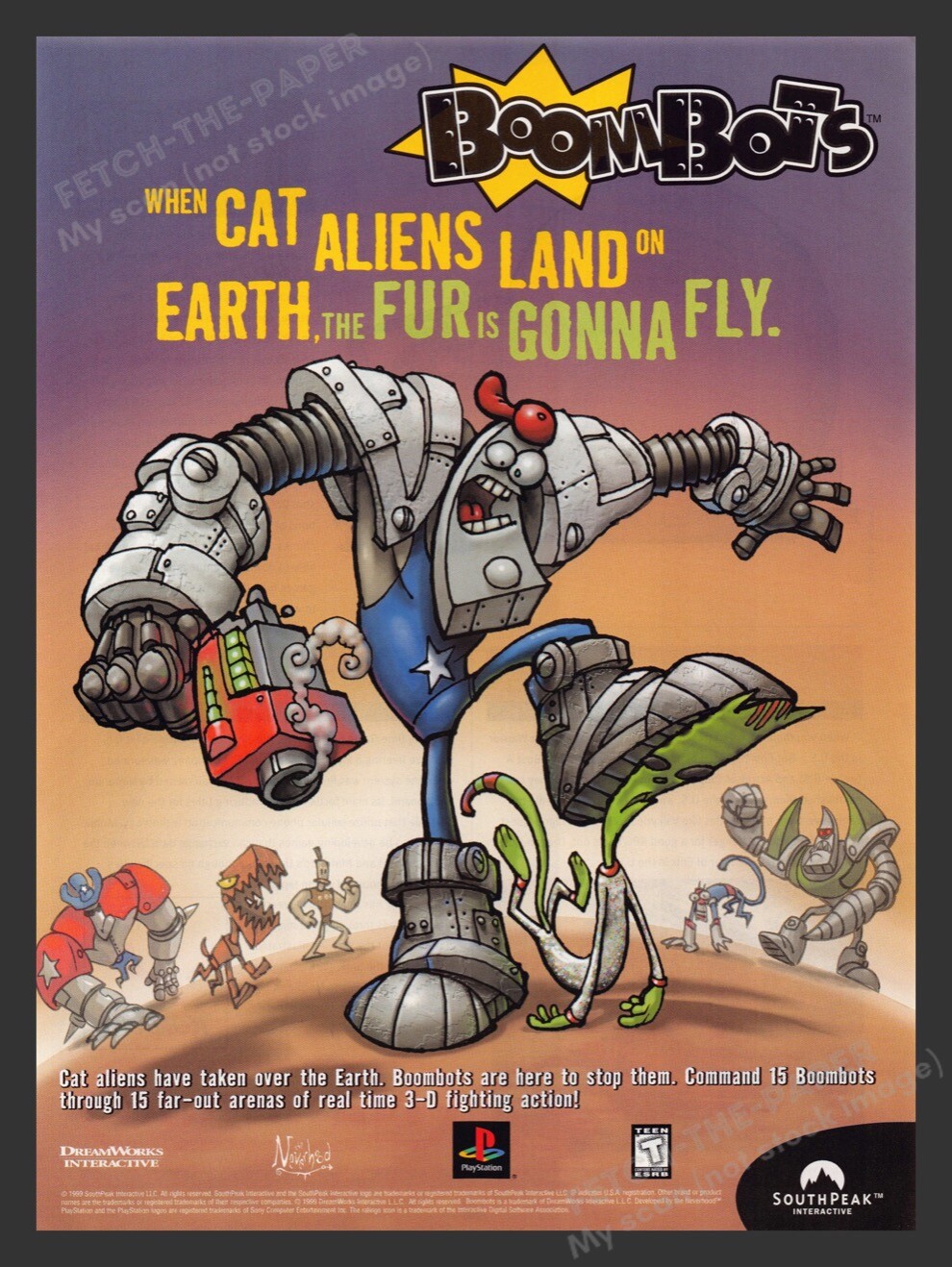 BoomBots Video Game Print Advertisement 2000s Ad 2000 | eBay