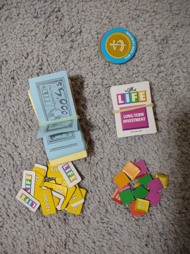 The Game of Life 2007 Money, Cards, Tokens Replacement Lot | eBay