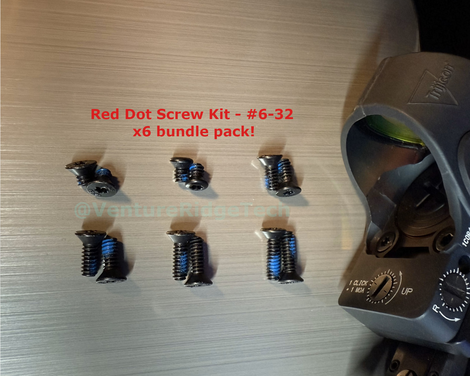 RED DOT SCREW KIT 6-32 for Red Dot optics & plates / #6-32 screws rmr ...