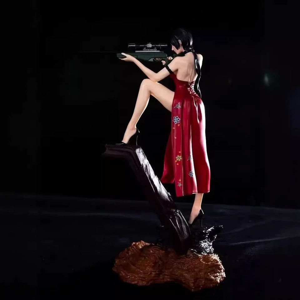 34cm Resident Evil 4 Ada Wong Sniper Gun Pretty Girl Anime Doll Scene ...